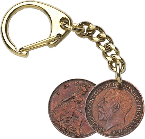 Farthing Key-Ring – George V – Museum Gift Shop