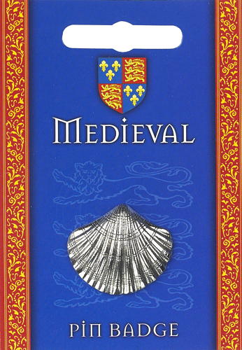 Scallop Shell Pilgrim Pin Badge – Museum Gift Shop